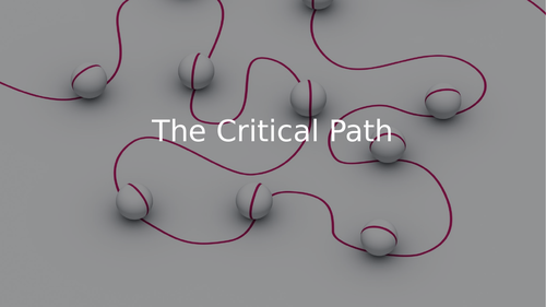 The Critical Path - Maths | Teaching Resources