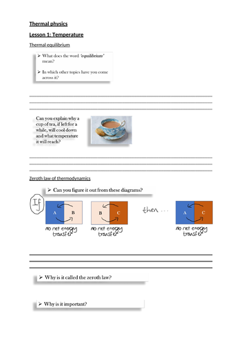 OCR A level Physics, thermal physics *COMPLETE* lesson series ...