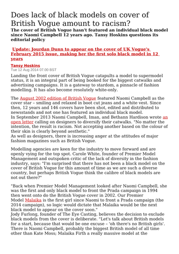 Eduqas GCSE Media VOGUE Magazine Malala Yousafzai 2021 Front Cover (55 ...