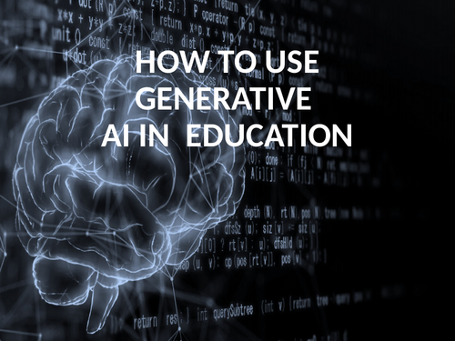 Generative AI CPD Session: Science Teaching | Teaching Resources Generative AI CPD Session: Science Teaching | Teaching Resources