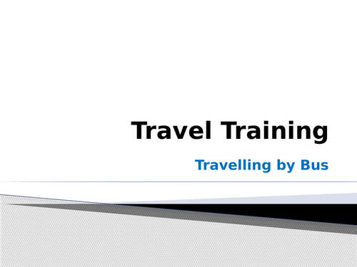 Travel Training SEN - Help for Travelling by Bus PowerPoint | Teaching ...