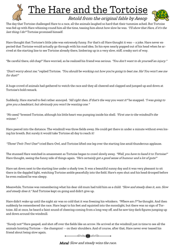 Hare and the Tortoise | Teaching Resources