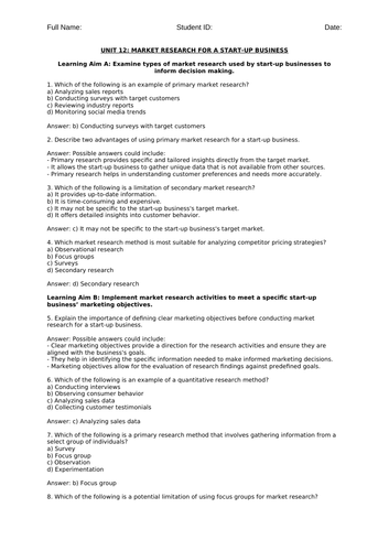 BTEC Level 3 Marketing Complete Resource Pack | Teaching Resources