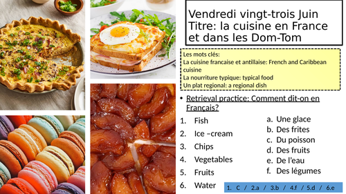 French and Caribbean Food project/ Culture / La nourriture y8-11 ...