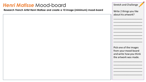 Art_Henri Matisse Cover Lesson | Teaching Resources