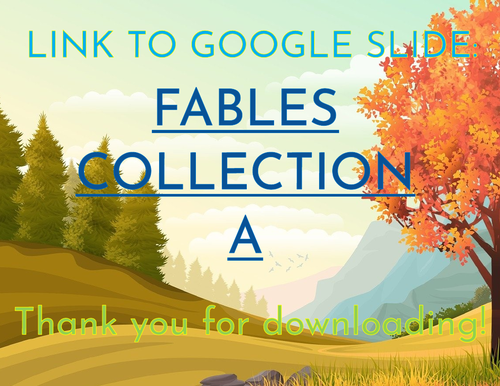 Fables Reading Comprehension A | Teaching Resources