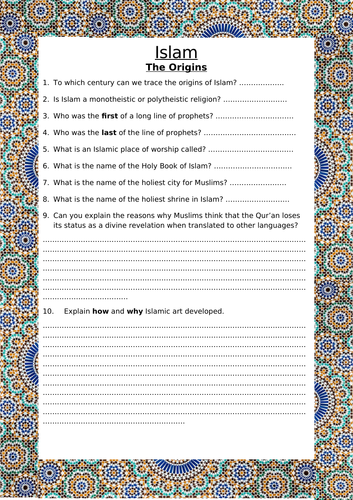 Islam Origins - Religious Studies | Teaching Resources