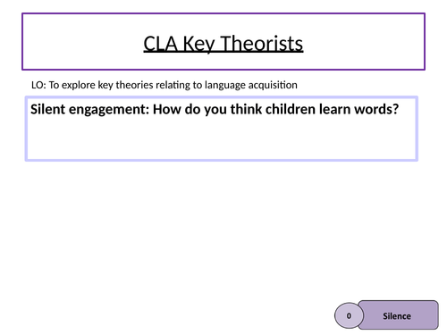 AQA Child Language Acquisition - Learning to Speak | Teaching Resources