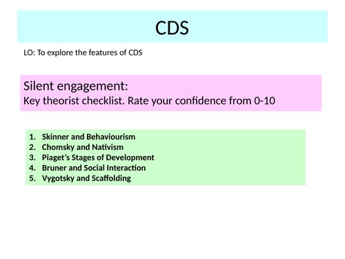 AQA Child Language Acquisition - Learning to Speak | Teaching Resources