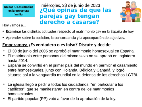 Unidad 1: Los cambios en la estructura familiar (bundle) | Teaching ...