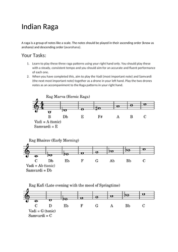 Indian Raga Composition | Teaching Resources
