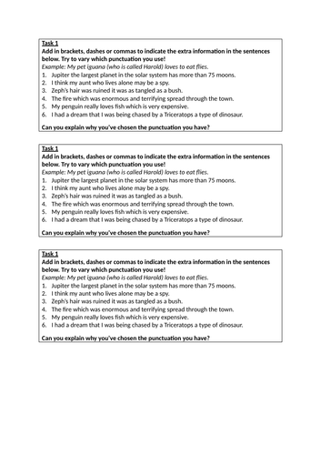 Year 5 Poetry and Parenthesis Unit of Work | Teaching Resources