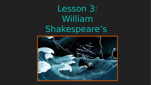 The Tempest KS3 SOL | Teaching Resources