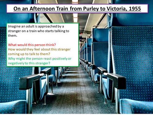 On an Afternoon Train from Purley to Victoria, 1955 | Teaching Resources