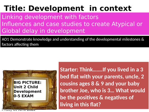 Level 2 Technical Child Development | Teaching Resources