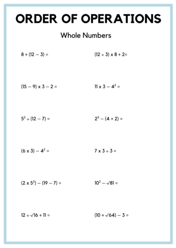 G.S.S.E Maths Number Worksheet Bundle | Teaching Resources