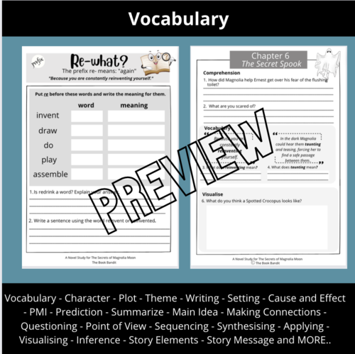 THE SECRETS OF MAGNOLIA MOON by Edwina Wyatt NOVEL STUDY and Reading ...