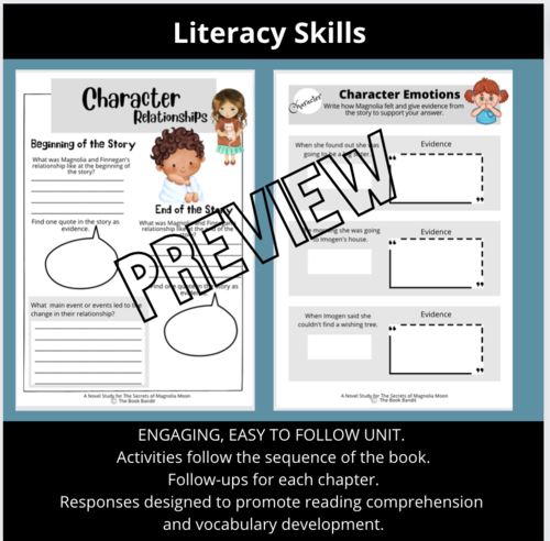 THE SECRETS OF MAGNOLIA MOON by Edwina Wyatt NOVEL STUDY and Reading ...