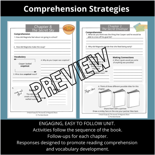 THE SECRETS OF MAGNOLIA MOON by Edwina Wyatt NOVEL STUDY and Reading ...
