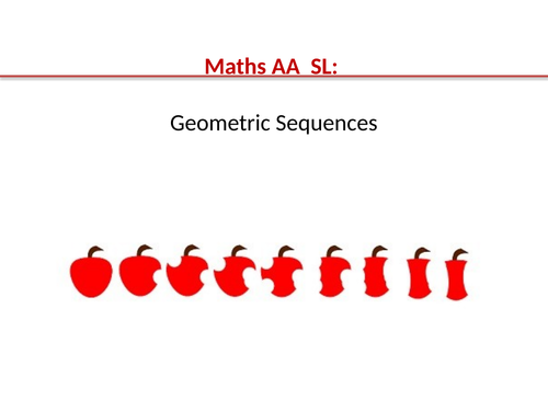 IB analysis and approaches SL - Chapter 1 - Sequences and Series ...