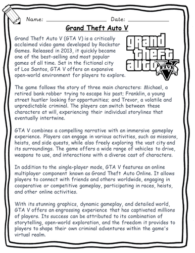 10 Reading Comprehensions about video games - ESL Teenagers | Teaching ...