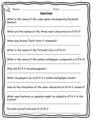 10 Reading Comprehensions about video games - ESL Teenagers | Teaching ...