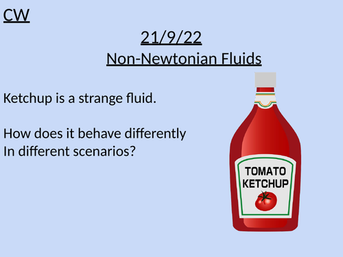 Non Newtonian Fluids | Teaching Resources