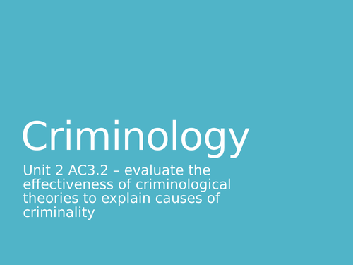 WJEC Criminology Unit 2 Power Points | Teaching Resources WJEC Criminology Unit 2 Power Points | Teaching Resources