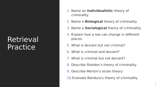 WJEC Criminology Unit 2 Power Points | Teaching Resources WJEC Criminology Unit 2 Power Points | Teaching Resources