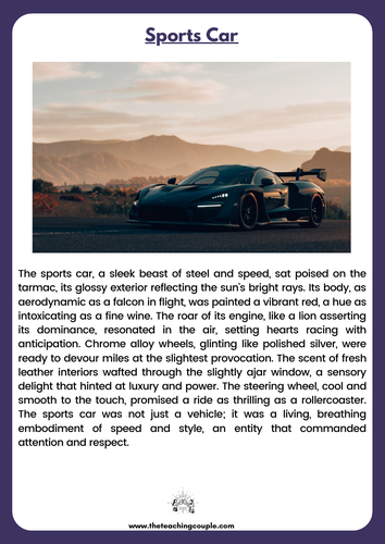 Ten Descriptive Paragraph Examples | Teaching Resources