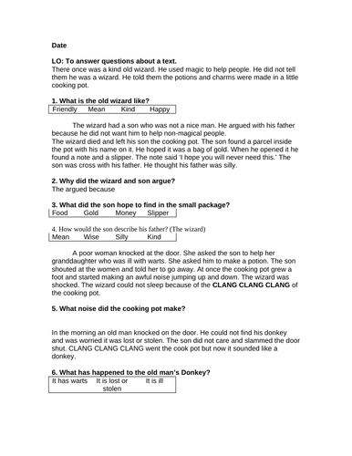 Back to School Literacy Year 6 Stories by significant authors J K ...