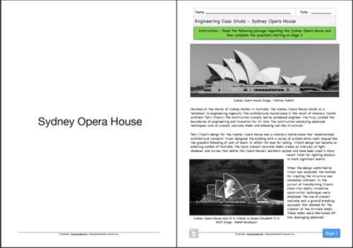Engineering Case Study - Sydney Opera House | Teaching Resources