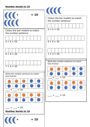 Mastering Number Bonds to 10 with Varied Representations | Teaching ...