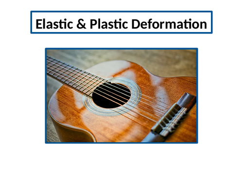 Elastic & Plastic Deformation - A Level Physics | Teaching Resources