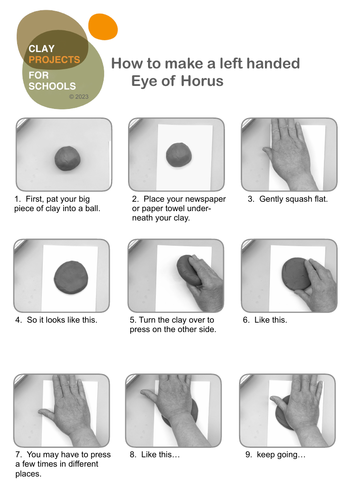 How to make a clay Eye of Horus | Teaching Resources