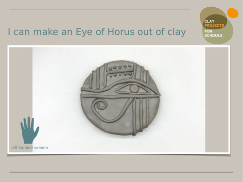 How to make a clay Eye of Horus | Teaching Resources