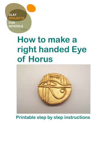 How to make a clay Eye of Horus | Teaching Resources