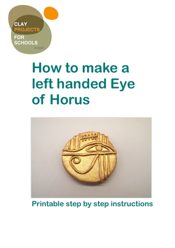 How to make a clay Eye of Horus | Teaching Resources