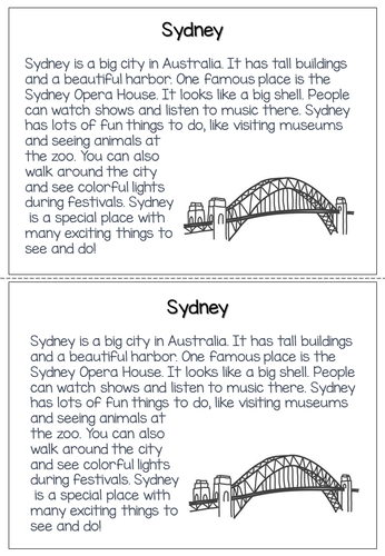 Australia: Country study - Mini book - Geography | Teaching Resources