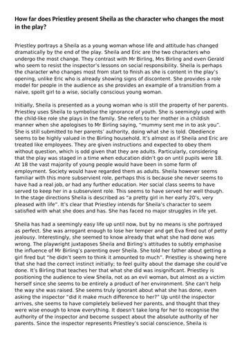 A Bundle of Essay Investigation Activities for An Inspector Calls ...