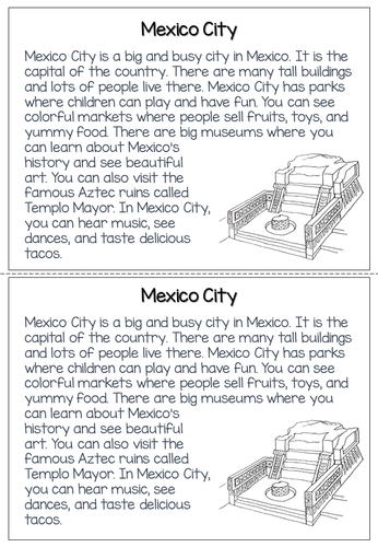 Mexico: Country study - Mini book - Geography | Teaching Resources
