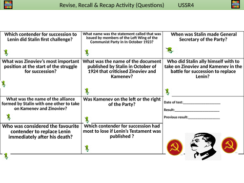 Historiography - The Struggle to Replace Lenin | Teaching Resources
