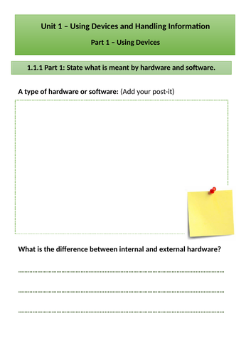 EDSQ - Essential Digital Skills - Using Devices - Hardware/Software ...