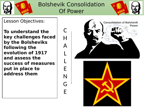 Bolshevik consolidation of power - immediate actions following ...