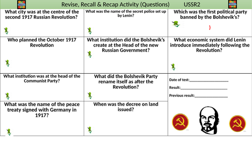 Russian Civil War - Very Detailed | Teaching Resources