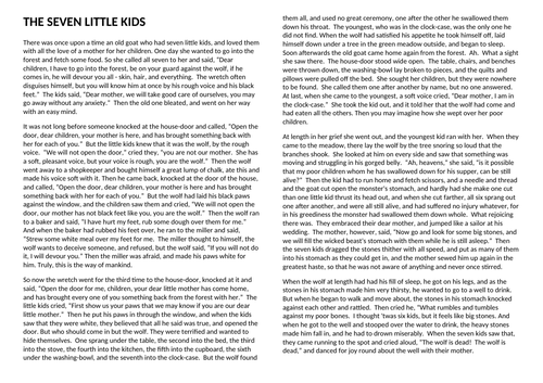 Fairy Tales Lesson | Teaching Resources