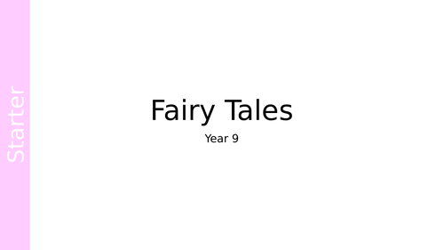Fairy Tales Lesson | Teaching Resources