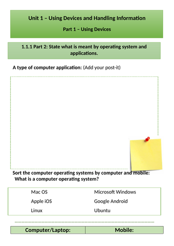 EDSQ Essential Digital Skills - Using Devices - Operating Systems - L1 ... EDSQ Essential Digital Skills - Using Devices - Operating Systems - L1 ...