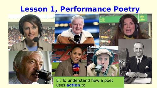 Performance Poetry - The Commentator, Lessons 1-3, Y5/6 | Teaching ...