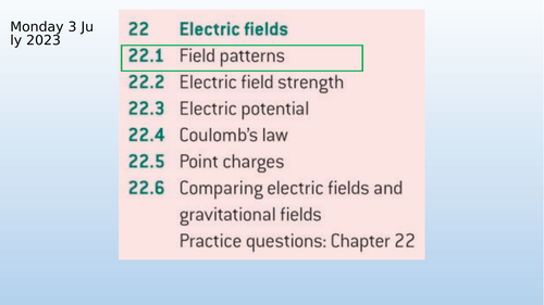 AQA A-LEVEL PHYSICS C22 ELECTRIC FIELDS (FULL CHAPTER SLIDES ...